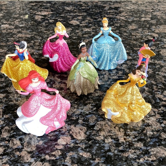 Disney | Toys | Disney Princess Figurines Set Of 7 | Poshmark
